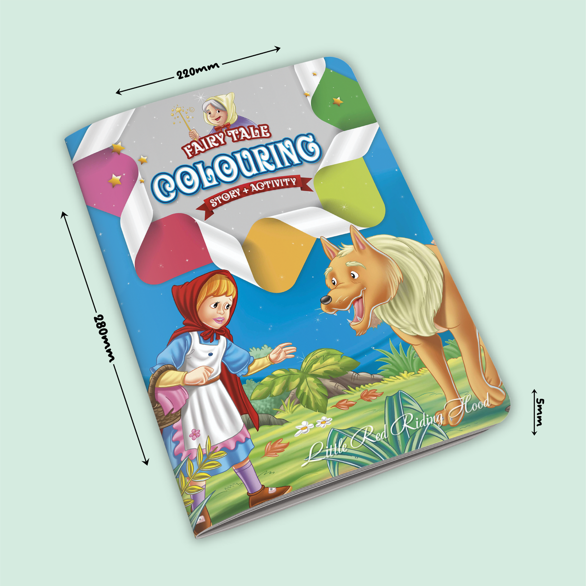 Fairy Tale Story & Activity Coloring Book | Little Red Riding Hood ...