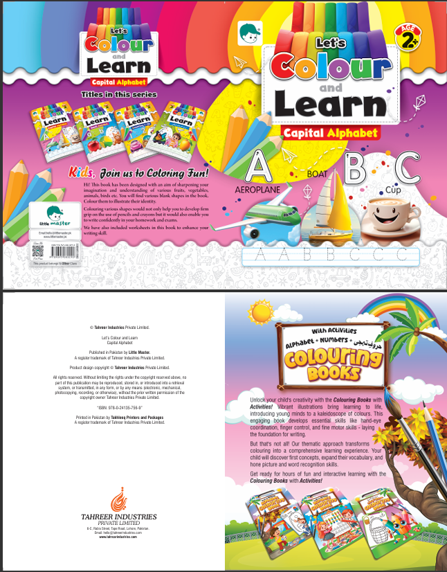 Let's Color and Learn | Capital Alphabets – Little Master