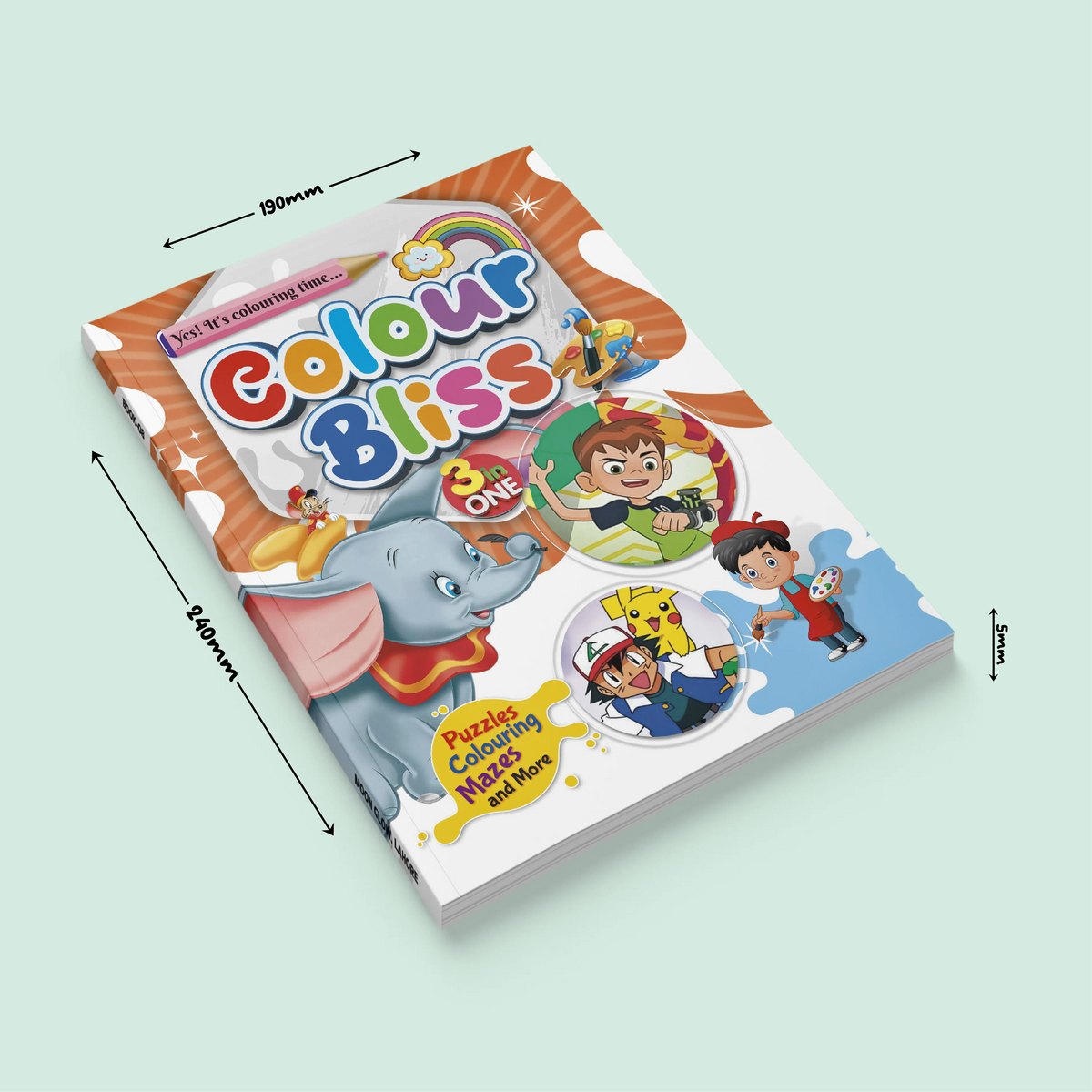Color Bliss 3 in One | Dumbo, Ben 10 and Pokemon – Little Master