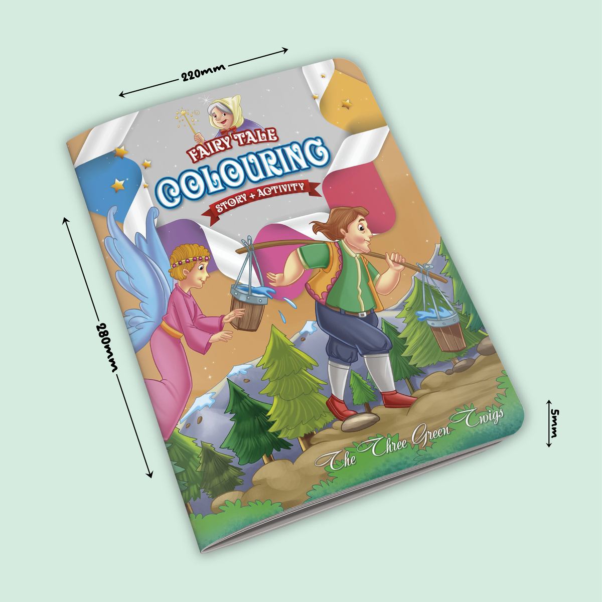 Fairy Tale Story & Activity Coloring Book | The Three Green Twigs ...
