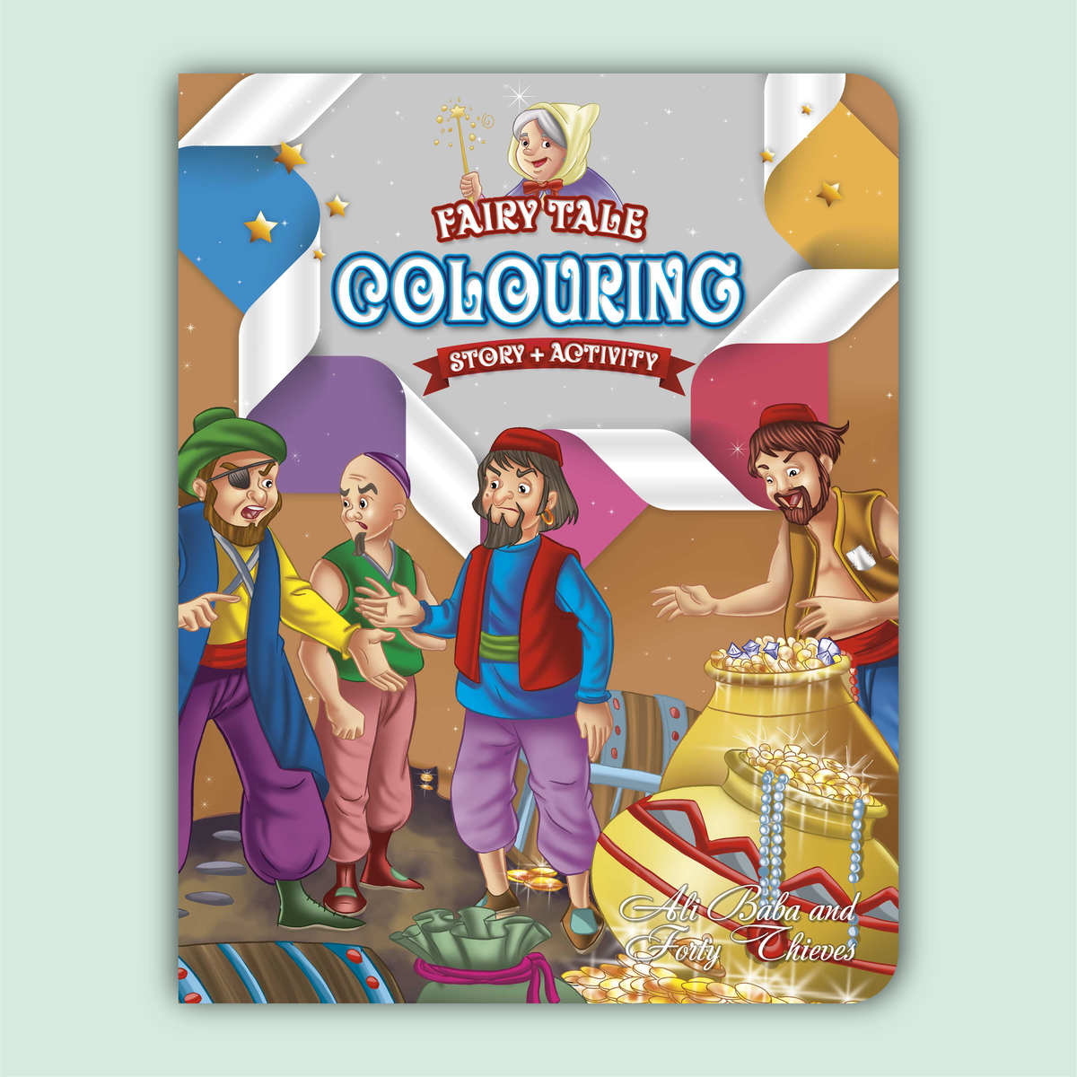 Fairy Tale Story & Activity Coloring Book | Ali Baba and Forty Thieves ...